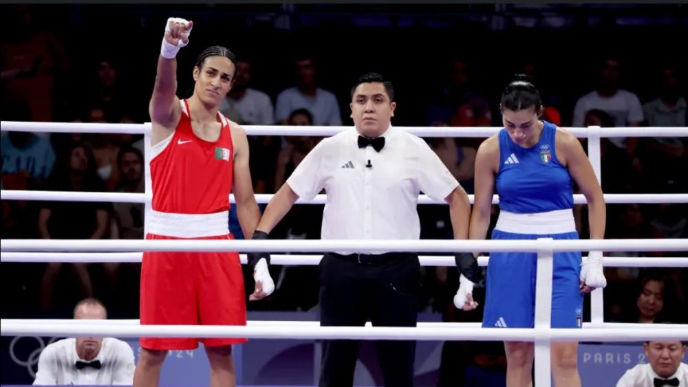 ANGELA CARINI ABANDONS OLYMPIC FIGHT AFTER 46 SECONDS AGAINST ...