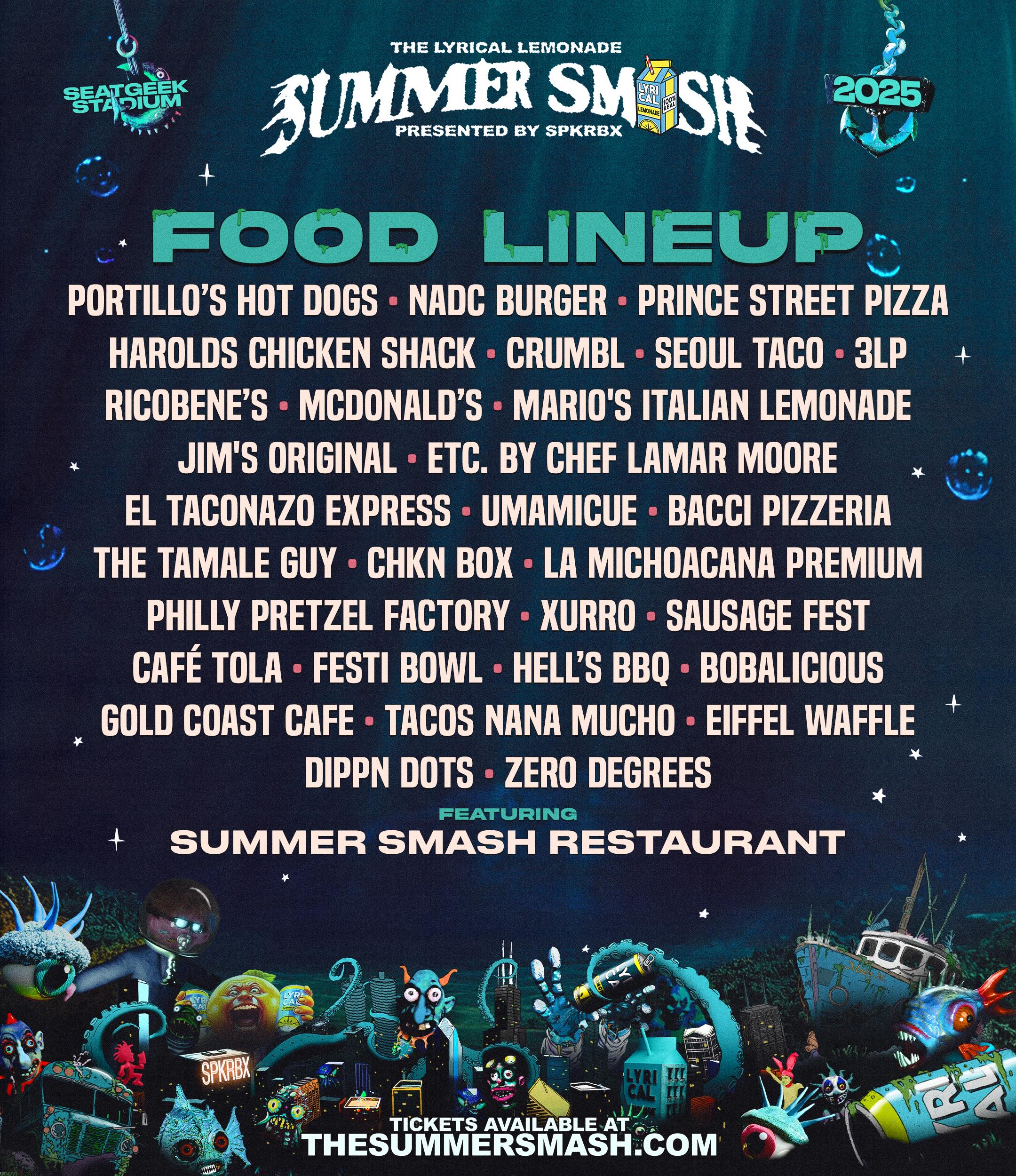 SUMMER SMASH FESTIVAL UNVEILS ITS BIGGEST FOOD LINEUP EVER — AND IT’S ...