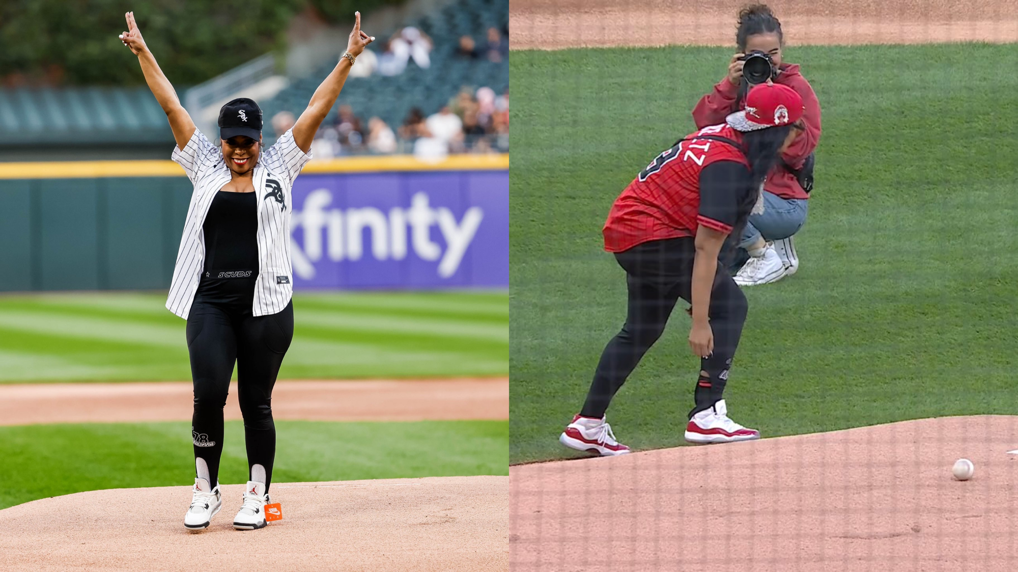 SHAWNNA THROWS FIRST PITCH, LSTREETZ DELIVERS GAME BALL AT CHICAGO ...