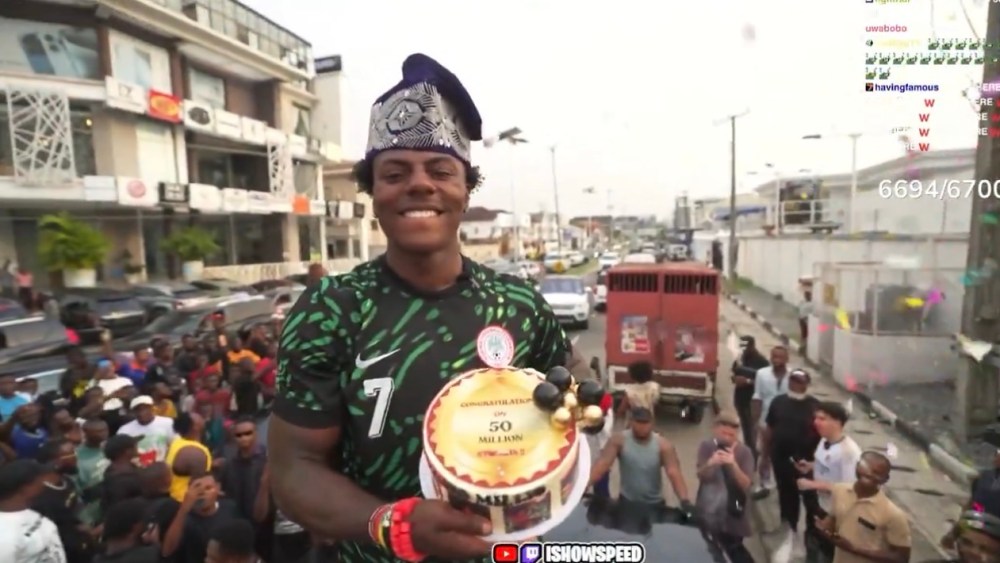 ISHOWSPEED BECOMES FIRST BLACK CREATOR TO REACH 50 MILLION YOUTUBE ...