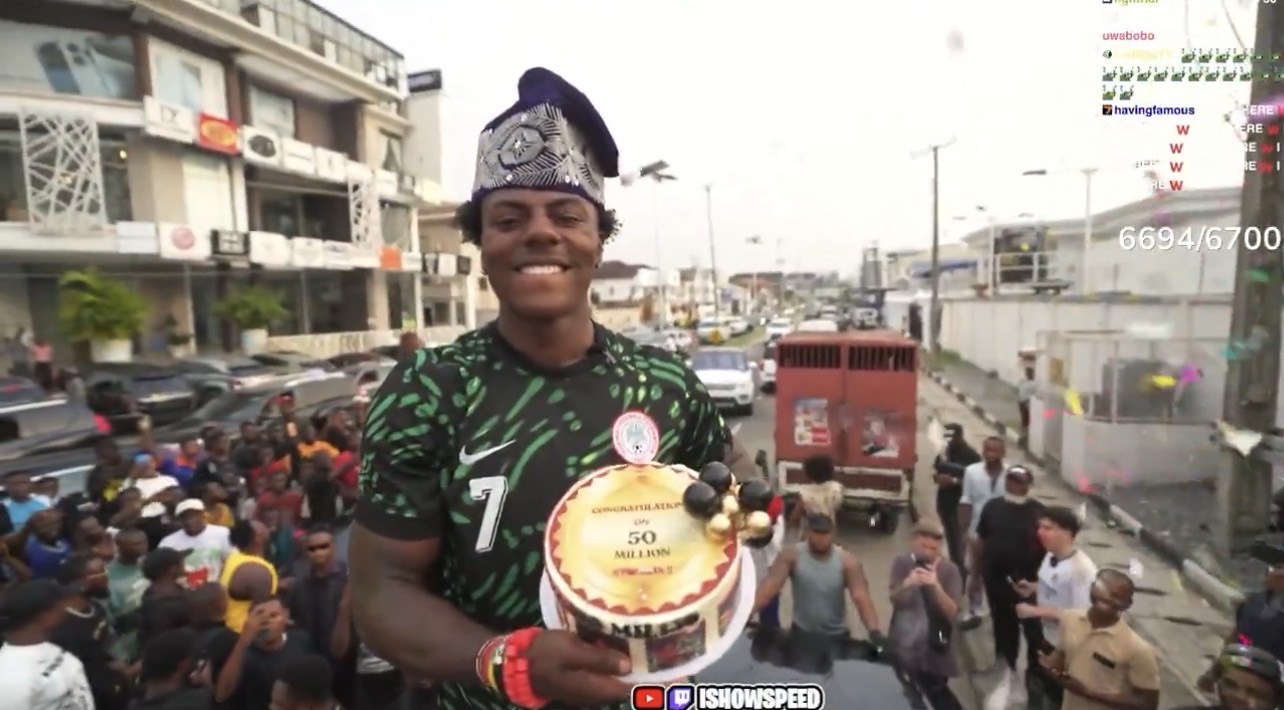 ISHOWSPEED BECOMES FIRST BLACK CREATOR TO REACH 50 MILLION YOUTUBE ...